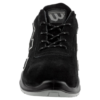 WorkForce Black/Grey Suede Safety Trainer - WF31P